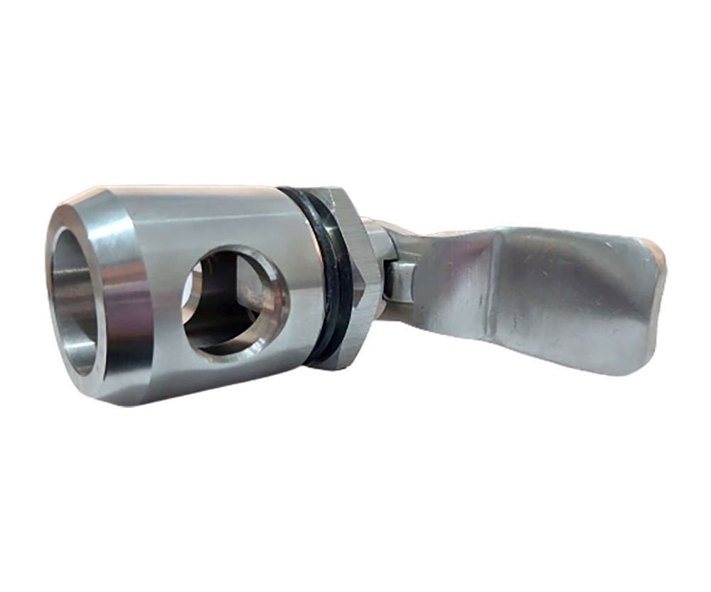 316 Stainless Steel Qtr Turn Padlockable Door Lock - 8mm Square Insert ...