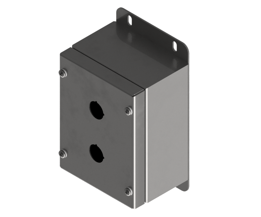 316L Stainless Steel Pushbutton Station 160Hx120Wx90D (2 Hole ...