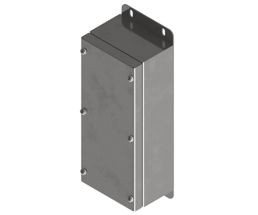 316L Stainless Steel Pushbutton Station 280Hx120Wx90D (4 Hole) with Bl ...