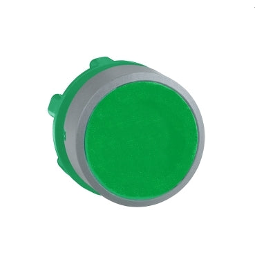 Schneider ZB5AA3C - Push button head, plastic, flush, Green, 22mm, spr ...