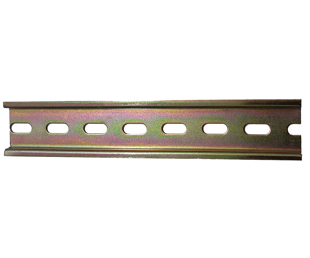 Din Rail, Zinc-plated Steel, 35x7.5mm, Slotted per 2m length ...